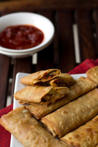 Vegetable Spring Rolls (step by step) - Flavors of Mumbai